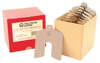 Precision Brand B 42955 Cuña ranurada, Acero inoxidable serie 300, 3 ...