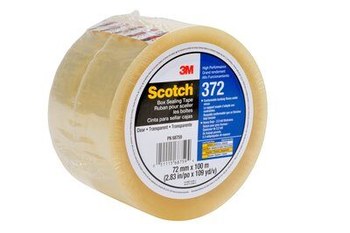 3M Scotch 372 Cinta de sellado de cajas 68759, 72 mm x 100 m ...