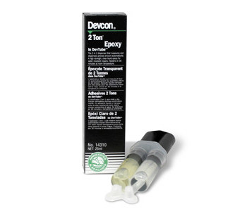Devcon 2 Ton Adhesivo epoxi, 50 ml Cartucho, Transparente | RSHughes.mx