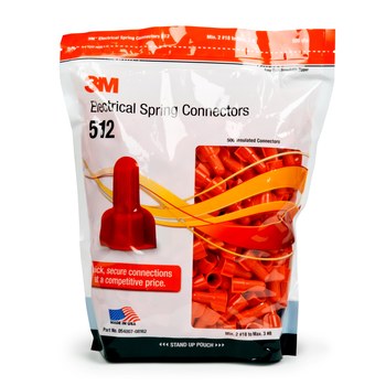 3M 512-BAG 08162 Conector de cable, Rojo | RSHughes.mx