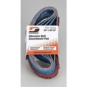 Dynabrade Banda de lija 79203, 3/4 pulg. x 20 1/2 pulg., Alúmina-zirconia, 80, Mediano | RSHughes.mx